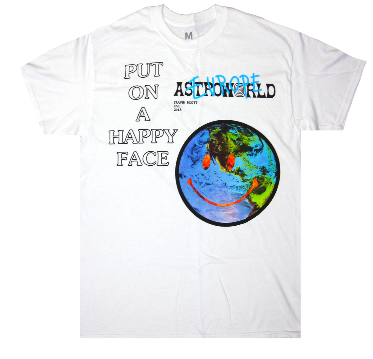 Travis Scott Astroworld Europe '18 Smiley World T-Shirt – MERCHWAV